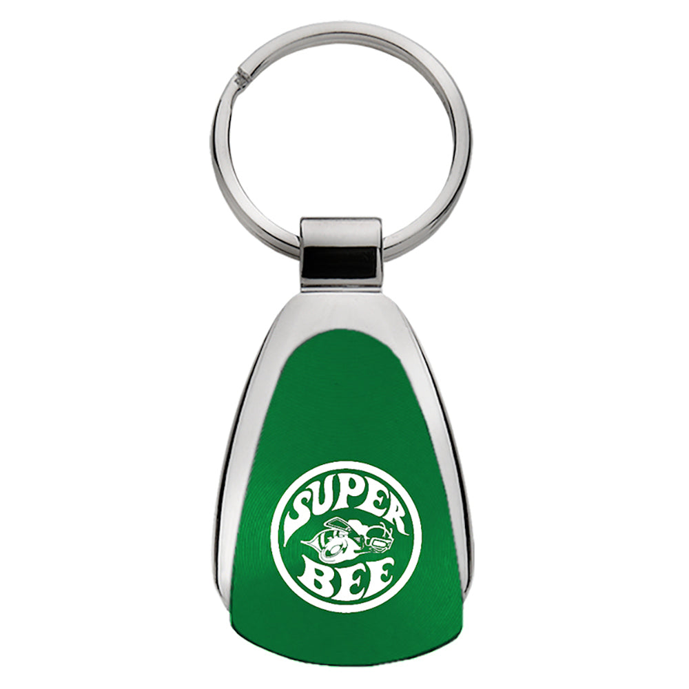 Dodge Super Bee Hellcat Keychain & Keyring - Green Teardrop ...